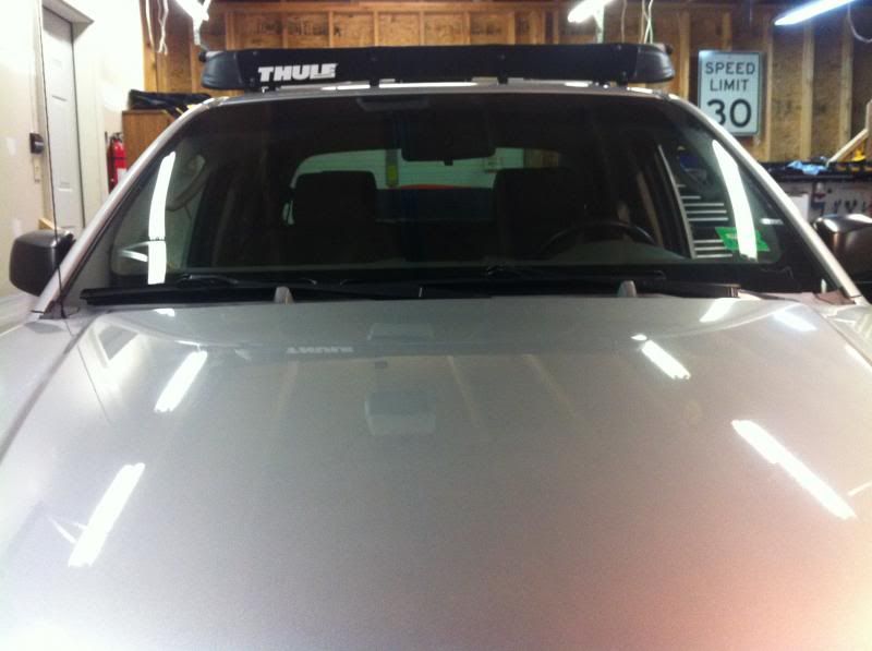 Thule 873xt faring and Hella FF75's installed | Nissan Frontier Forum