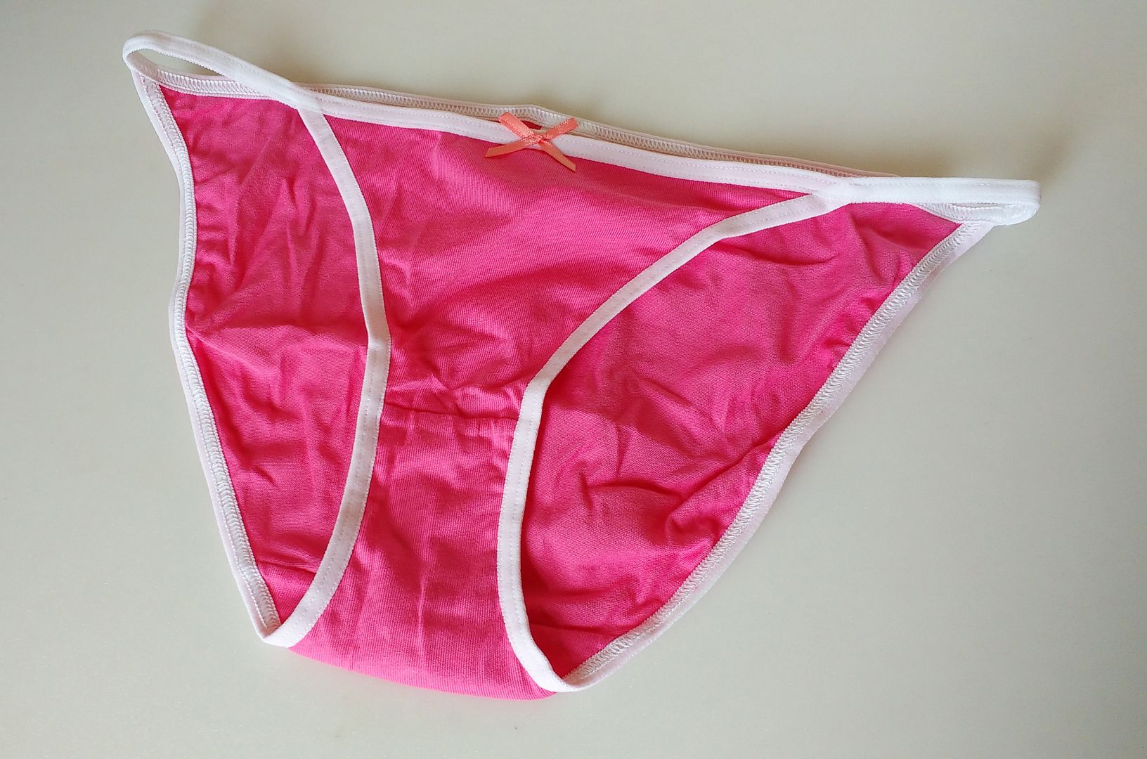 Candy Pink String Bikini Panties Tanga Knickers Ladies Uk 6 8 Girls