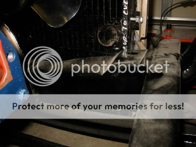 Model A radiator mounted in front of the crossmember | The H.A.M.B.