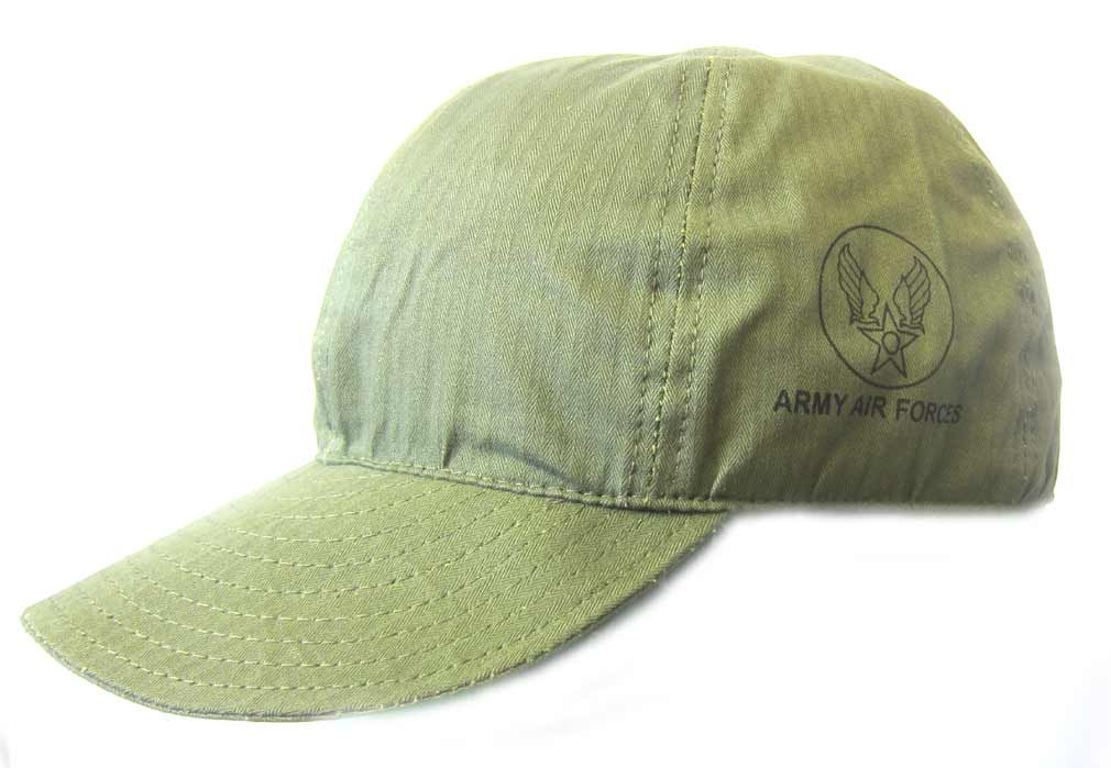 A-3 USAAF Mechanics Cap WW2 US Army Air Forces Herring Bone Twill A3 ...