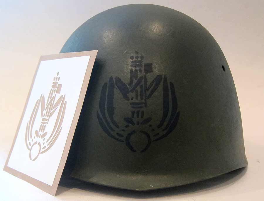 Italian Helmet Stencil WW2 Templates Choice of Many WWII Casco d ...