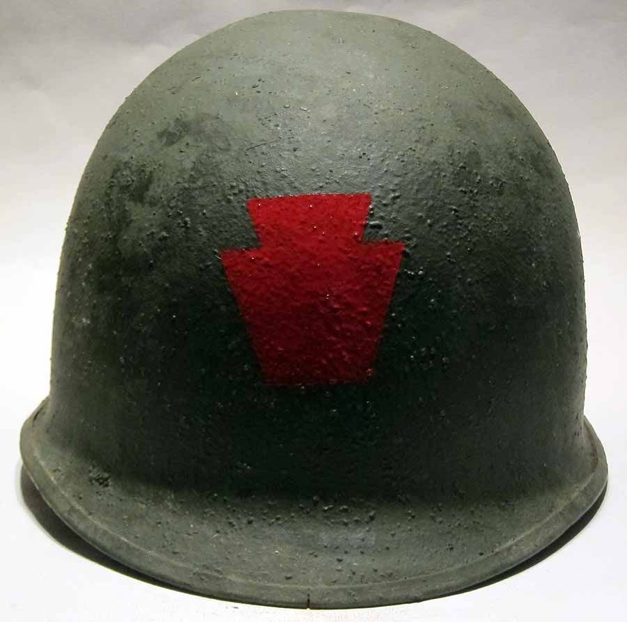US Helmet Stencil 28th Infantry Division Pennsylvania Keystone WW2 M1 ...