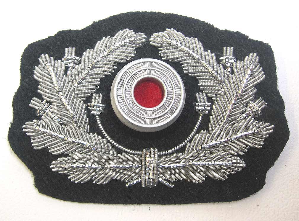 WW2 German Wehrmacht Heer Officer Visor Cap Hat Emblem Repro