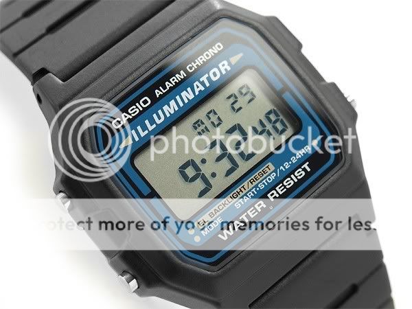 Men's Watches - Casio F105W Men's Classic Water Resistant Illuminator ...